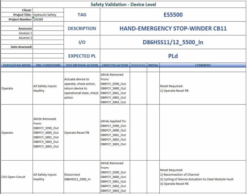 Safety validation | CR Automation